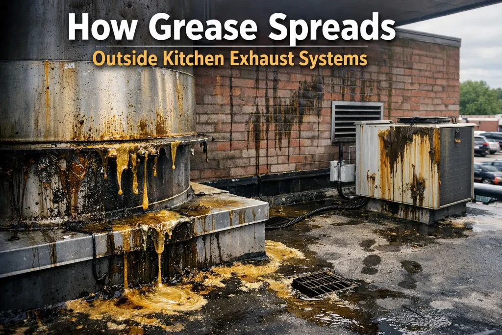 How Grease Spreads Outside Kitchen Exhaust Systems | Hoods Kitchen Exhaust